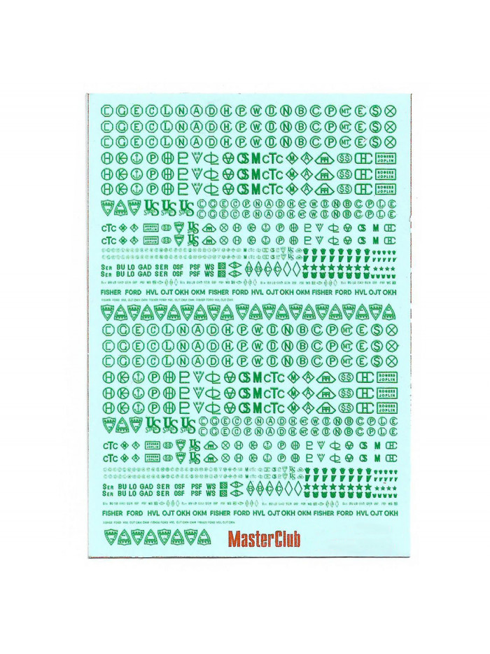 Masterclub - 1/35 3D Casting Symbols for US AFV Vehicles - MCD35-002