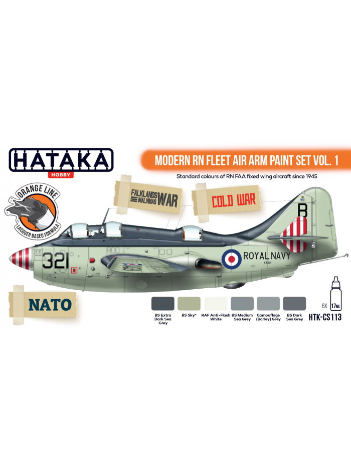HTK - Modern RN Fleet Air Arm paint set vol. 1 - CS113