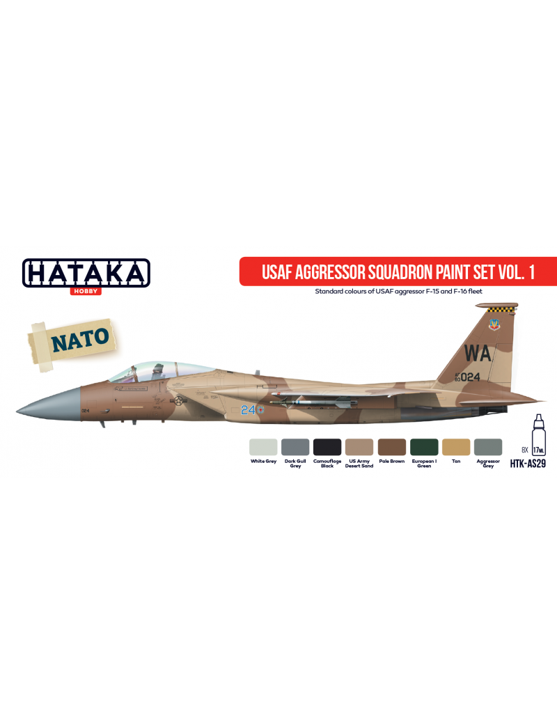 HTK - USAF Aggressor Squadron paint set vol. 1 - AS29