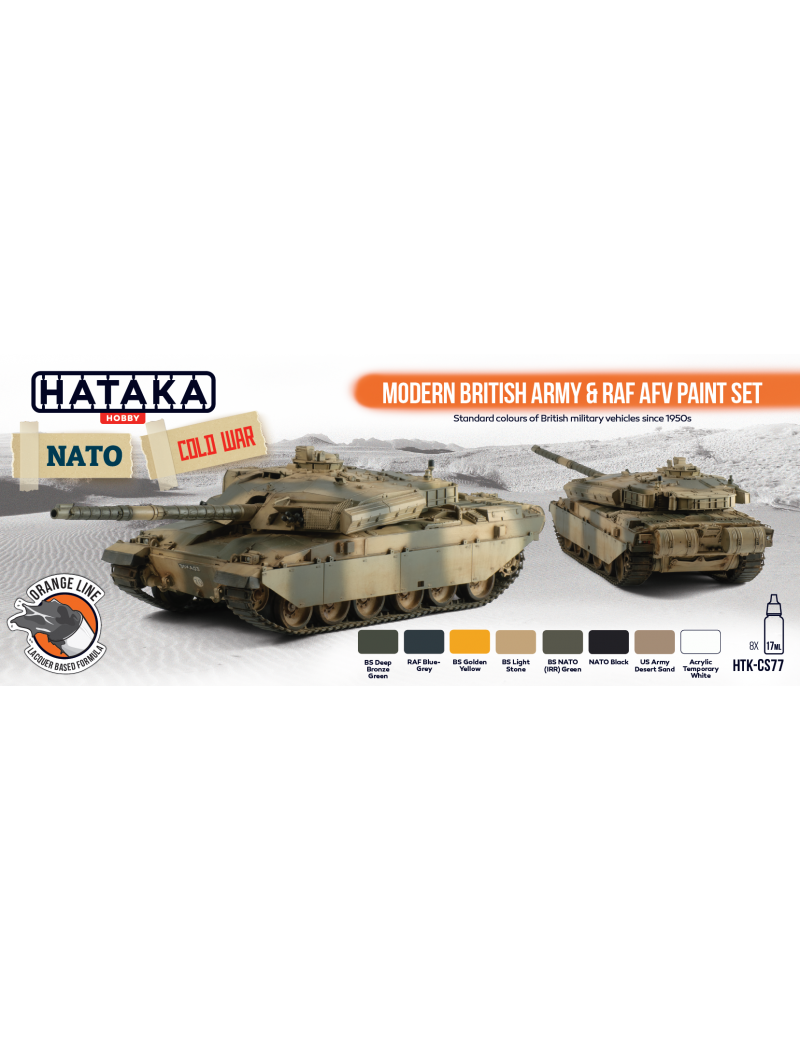 HTK - Modern British Army & RAF AFV paint set - CS77