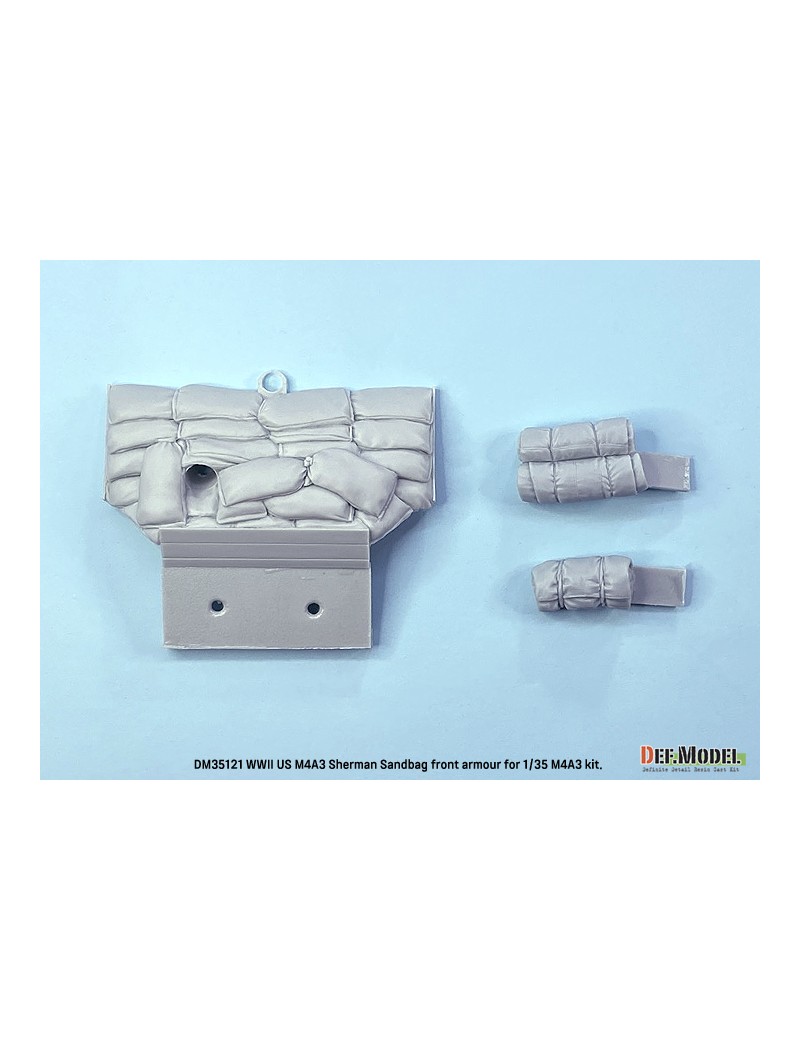 DEF - WWII US M4A3 Sherman Sandbag front armor for 1/35 M4A3 kit - 35121